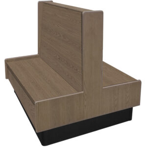 Aristocrat Booth Double WSWB dove gray stain - OakStreetMFG