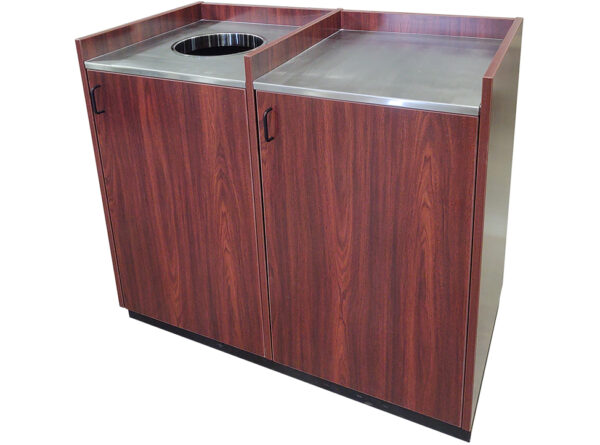 Custom Casework Waste Receptacles 2 - OakStreetMFG
