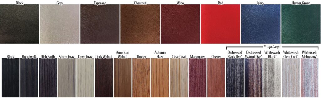 Stain and Color Options - OakStreetMFG