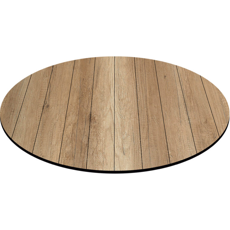 COMPCOR Outdoor Restaurant Table Tops - Vintage Oak - OakStreetMFG