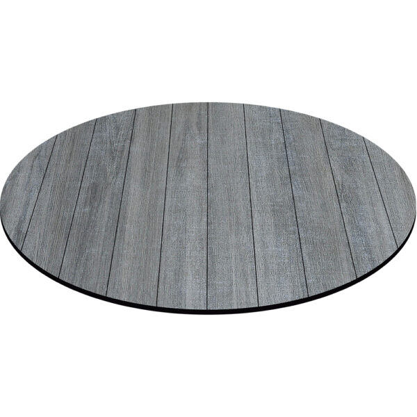 COMPCOR Outdoor Restaurant Table Tops - Weathered Pewter - OakStreetMFG