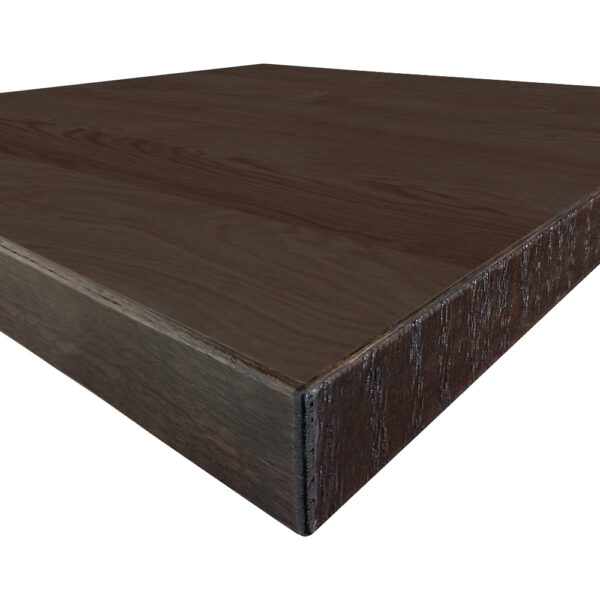 Woodland Restaurant Table Tops in Dark Walnut stain - OakStreetMFG