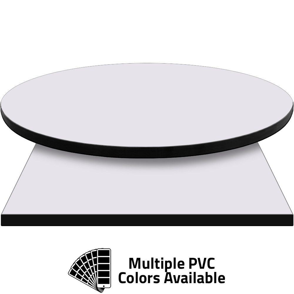 PVC Edge Table Tops - Pinnacle Frosty White