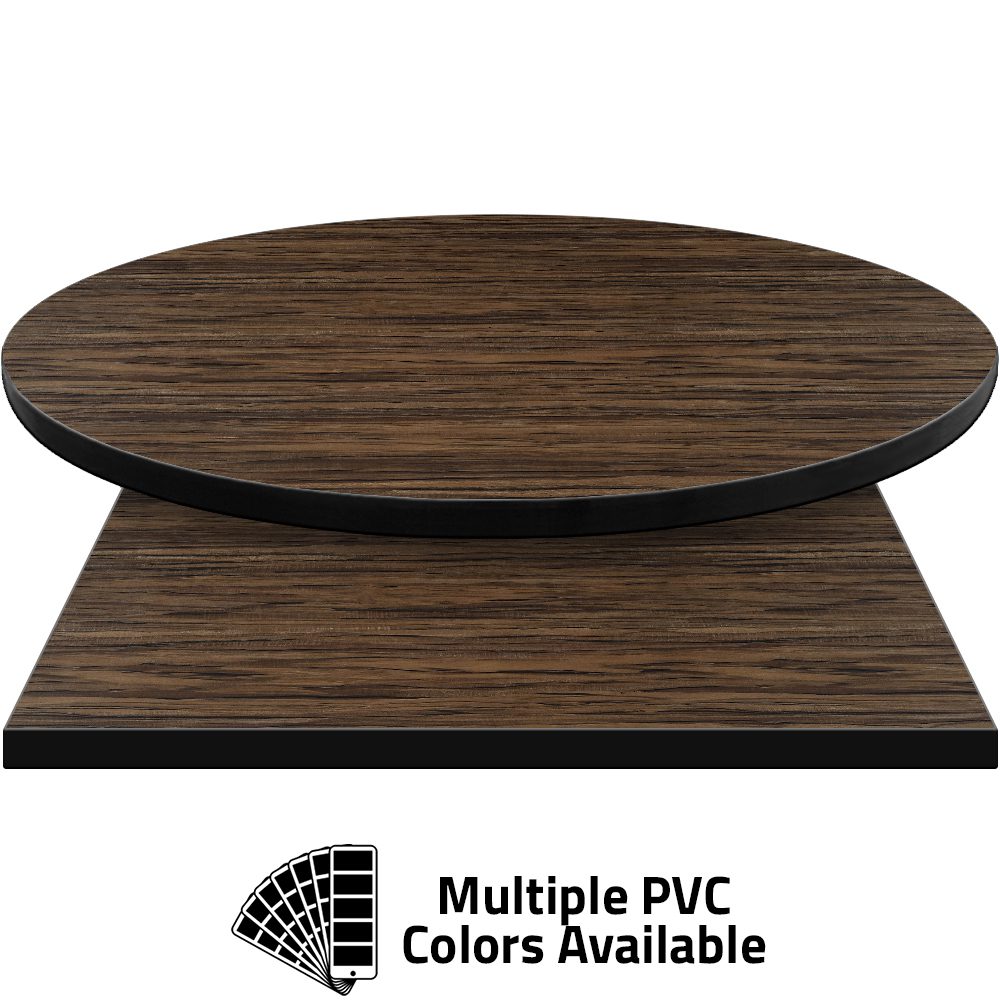 PVC Edge Table Tops - Pinnacle Locust Wood